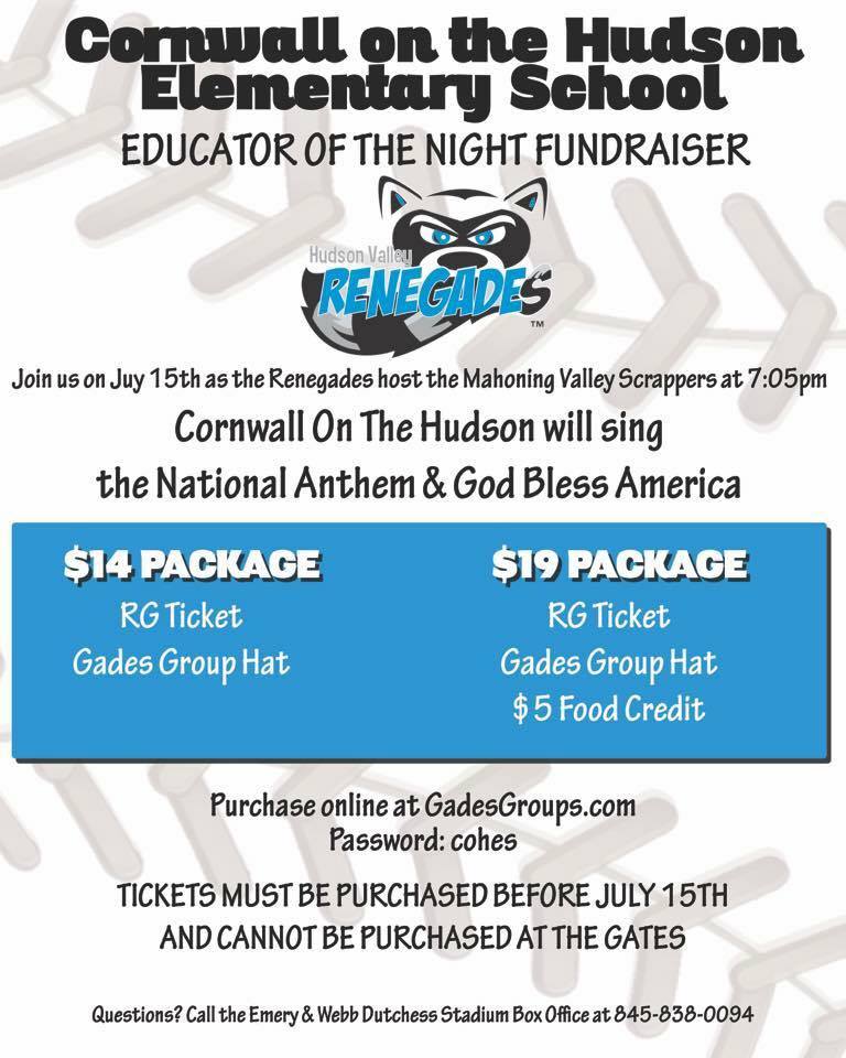 PTO announcement | Cornwall on Hudson PTO